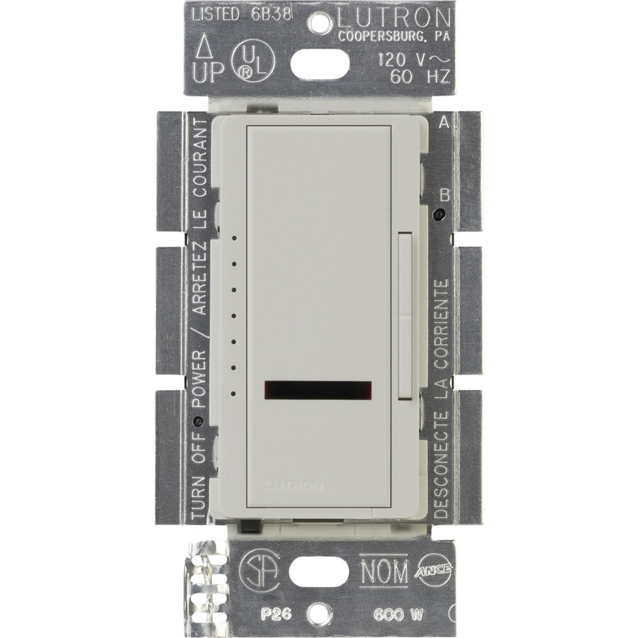 Lutron Maestro IR 5-Amp 600-Watt Palladium Digital Dimmer in the ...