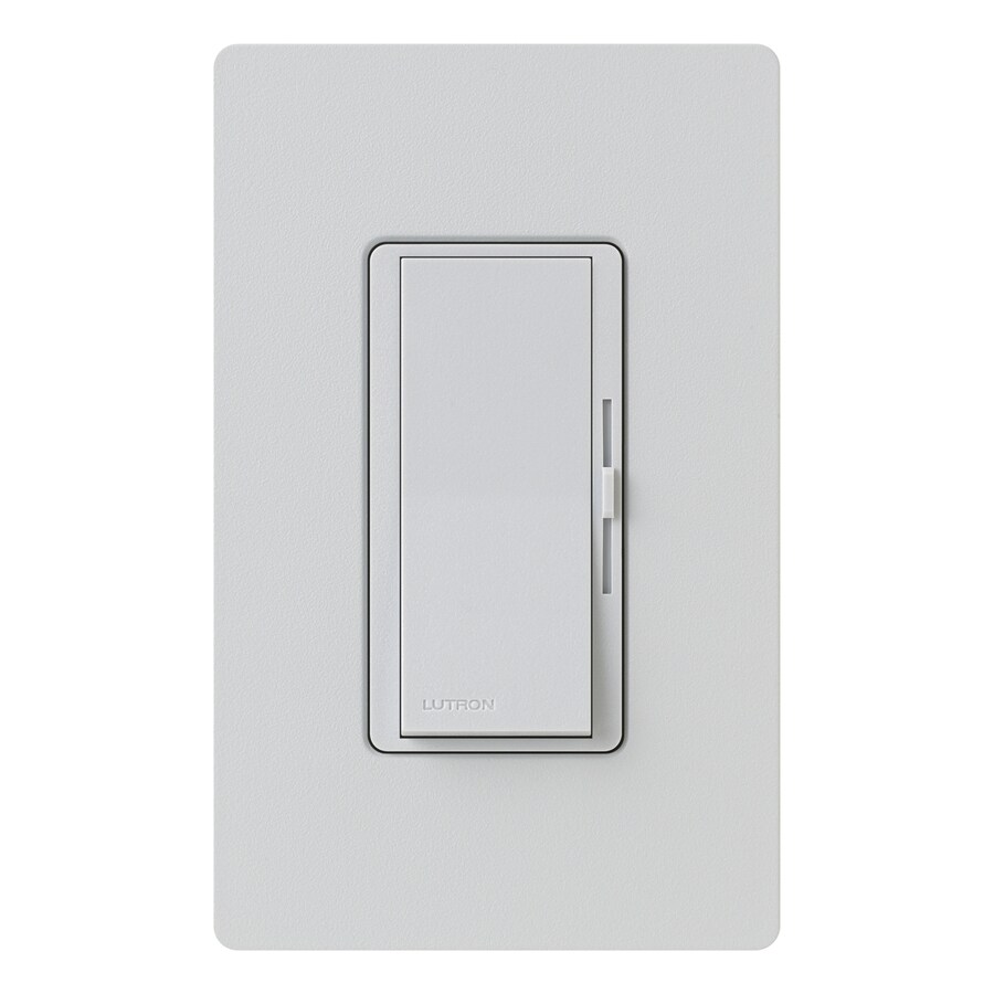 Lutron Diva Single-Pole/3-Way Palladium Rocker Light Dimmer in the ...