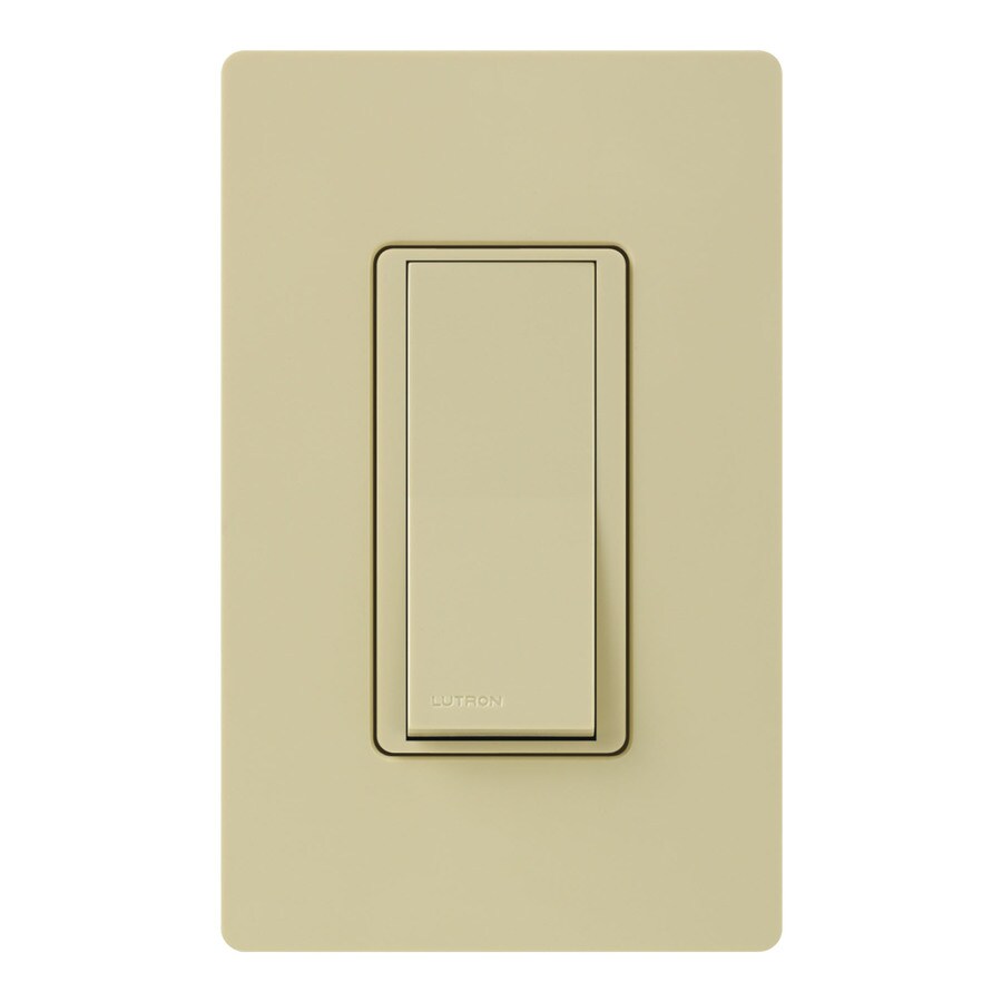 Lutron Claro 15-Amp Single-Pole Ivory Illuminated Night Light Rocker ...