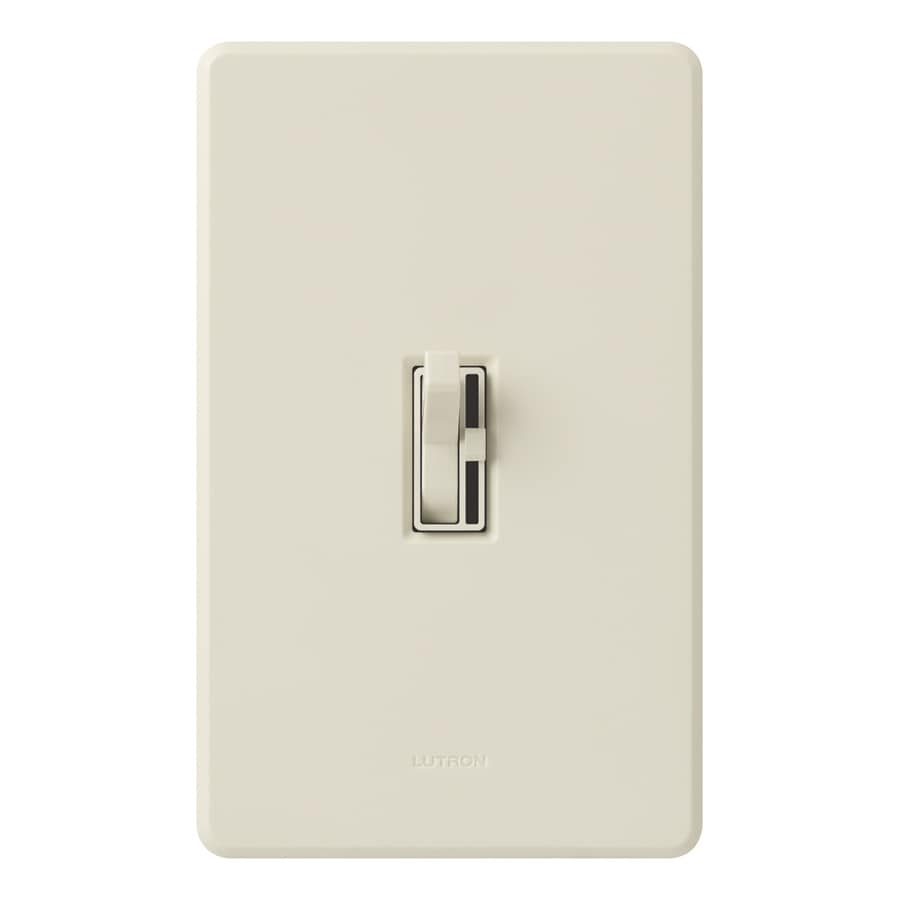 Lutron Toggler Single-Pole/3-Way Light Almond Illuminated Toggle Light ...