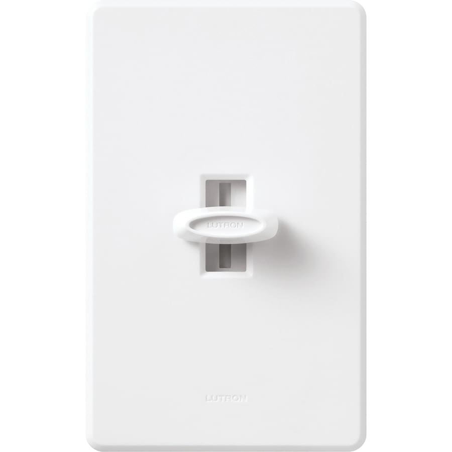 Lutron Glyder 600-watt Slide Light Switch, White at Lowes.com