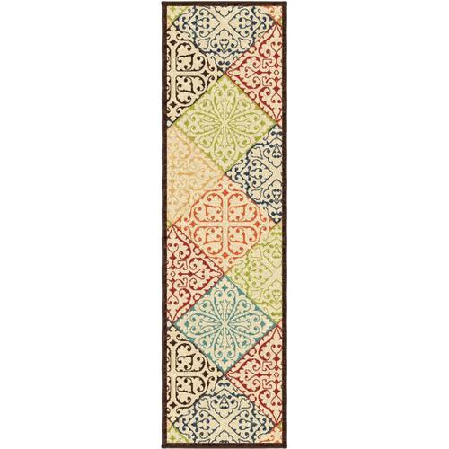Orian Rugs Promise Multi Indoor/Outdoor Runner (Common: 2 x 8; Actual ...