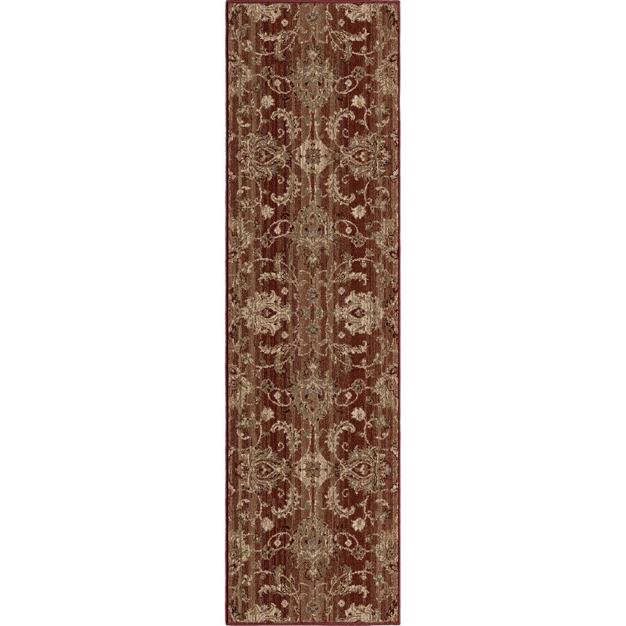 Orian Rugs Stoke 2 X 8 (ft) Red Floral Runner at Lowes.com