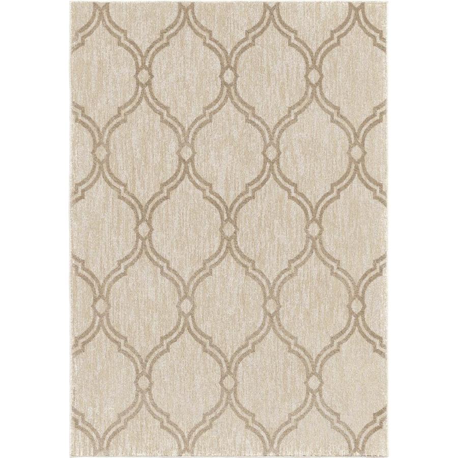 allen + roth Daislen 5 x 8 Natural Indoor Geometric Area Rug in the ...