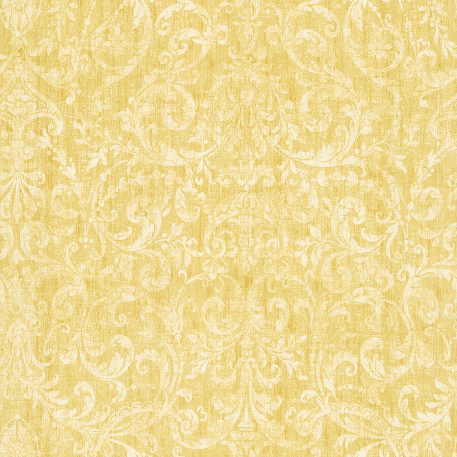 Waverly Yellow Strippable Prepasted Classic Wallpaper at Lowes.com
