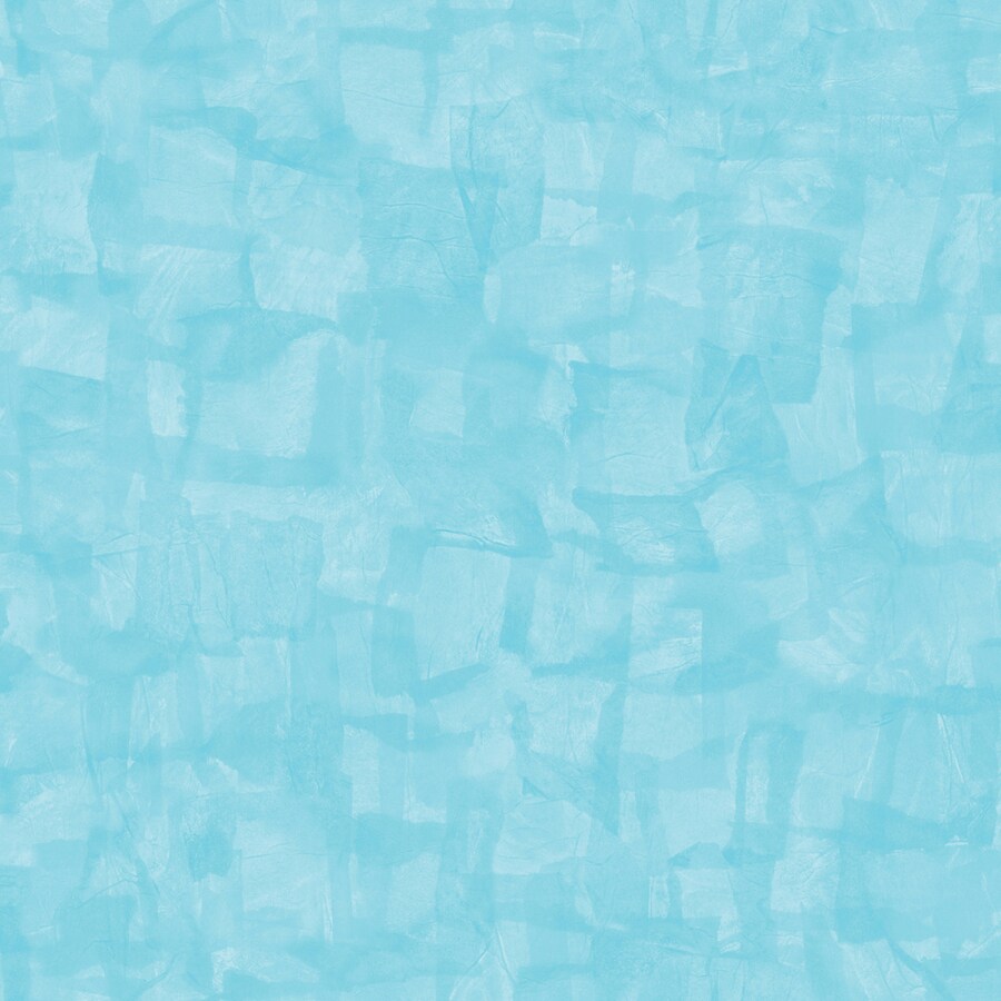 allen + roth Blue Strippable Non-Woven Prepasted Classic Wallpaper in ...