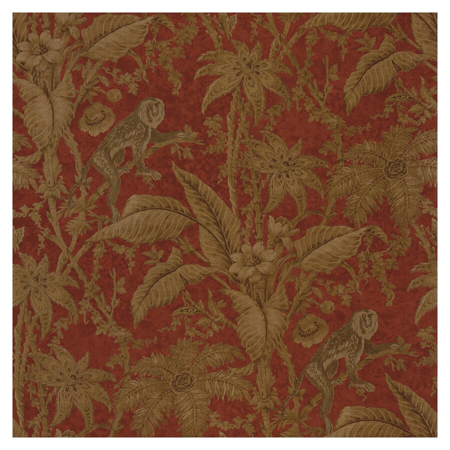 allen + roth Red Eastern Fern Trail Wallpaper in the Wallpaper ...