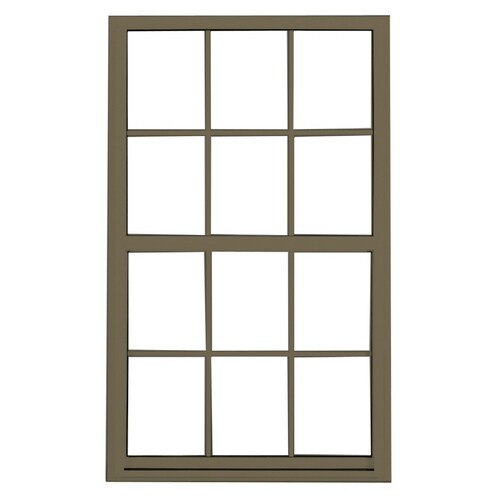 BetterBilt 36X72 Single Hung Aluminum 3740 Series Grid Insulated Glass ...