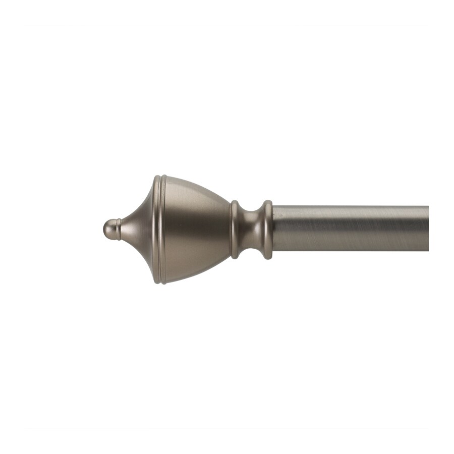Umbra 3-Pack 36-in To 88-in Pewter Steel Single Curtain Rod in the ...