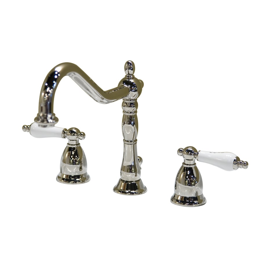 Barclay Roma Polished nickel Widespread 2-handle Bathroom Sink Faucet ...