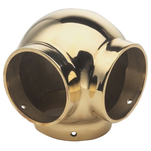 LIDO Designs 6-Pack Polished Brass Elbow Handrail Brackets at Lowes.com