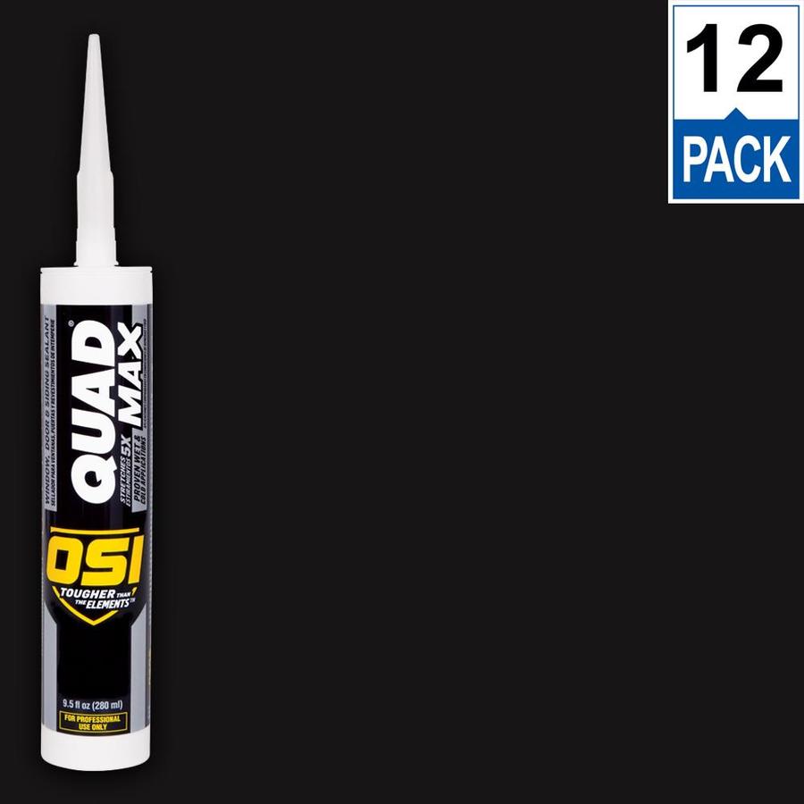 OSI Quad Max 12-Pack 9.5-oz Brown 289 Paintable Advanced Sealant Caulk ...