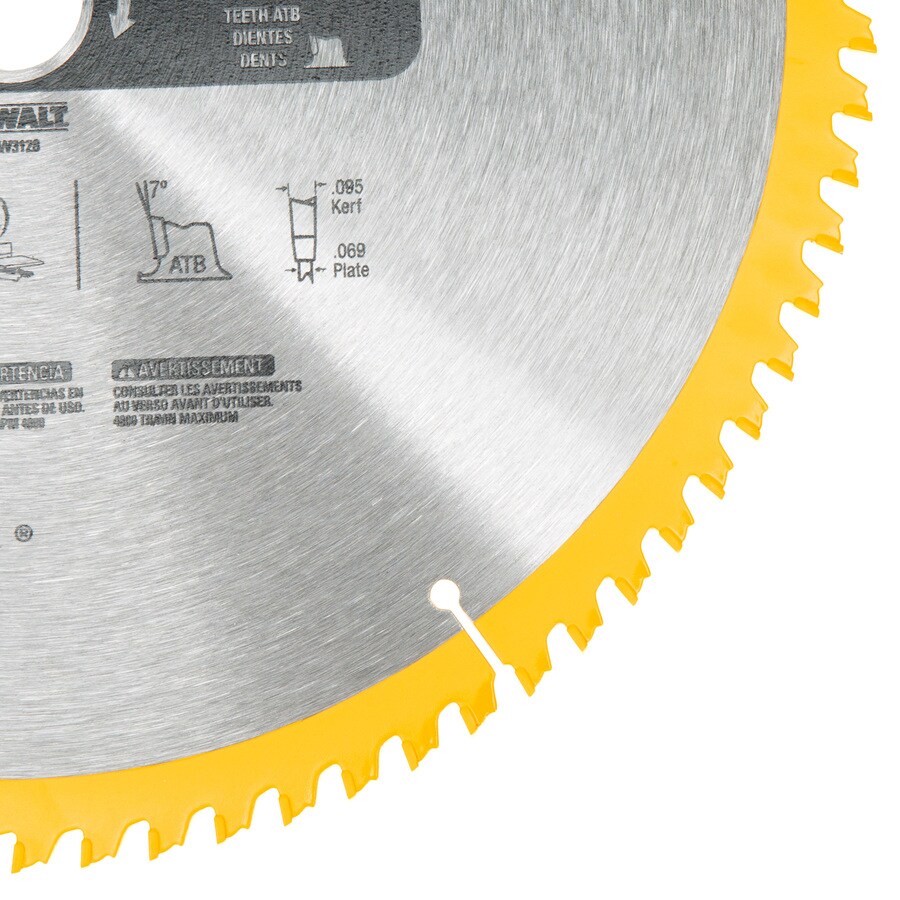 DEWALT Construction 12-in 80-Tooth Tungsten Carbide-Tipped Steel Miter ...