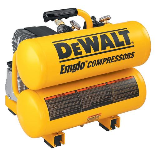 DEWALT 4-Gallon Single Stage Portable Electric Twin Stack Air ...
