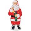 Holiday Time Pre-Lit Santa Sculpture with Constant White Incandescent ...
