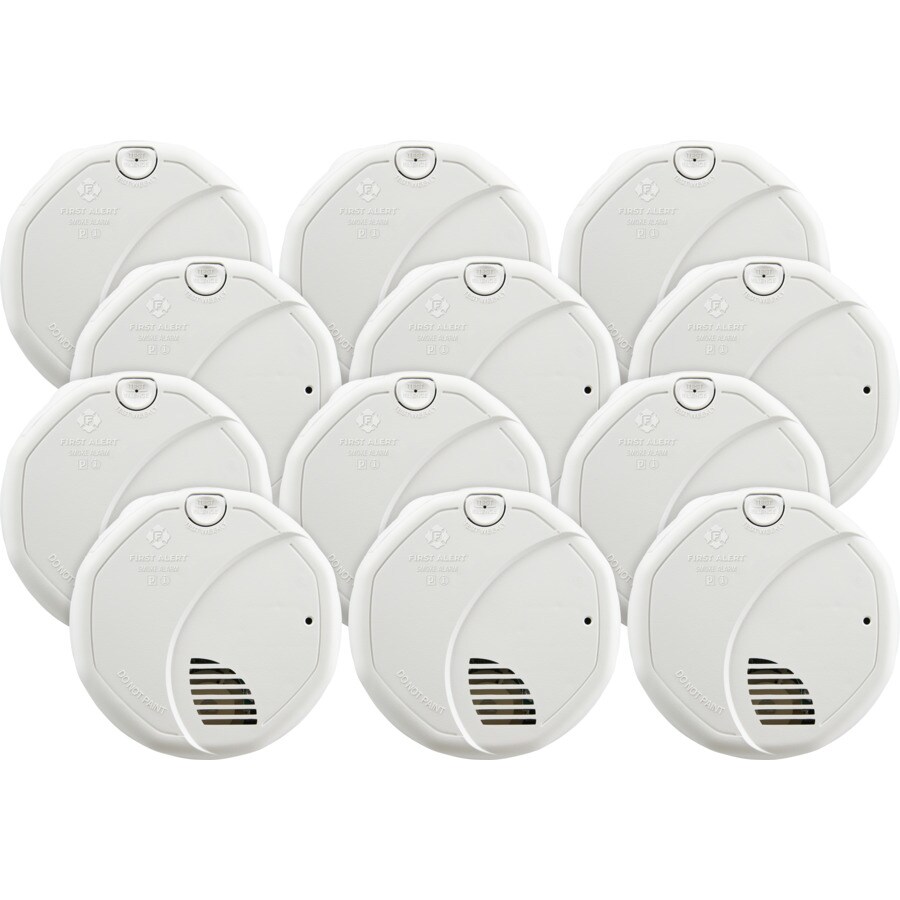 First Alert 3120B 12-Pack AC Hardwired 120-Volt Photoelectric Sensor ...