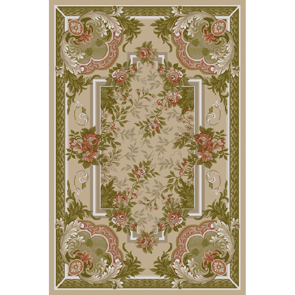 Beaulieu of America 3'10 x 5'5 Evette Oyster Springs Floral in the Rugs ...