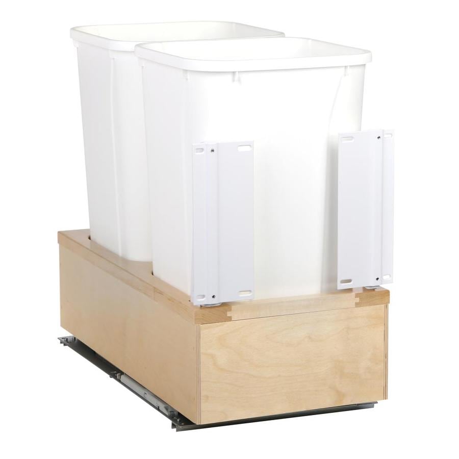 Knape & Vogt 27-Quart Plastic Pull Out Trash Can at Lowes.com
