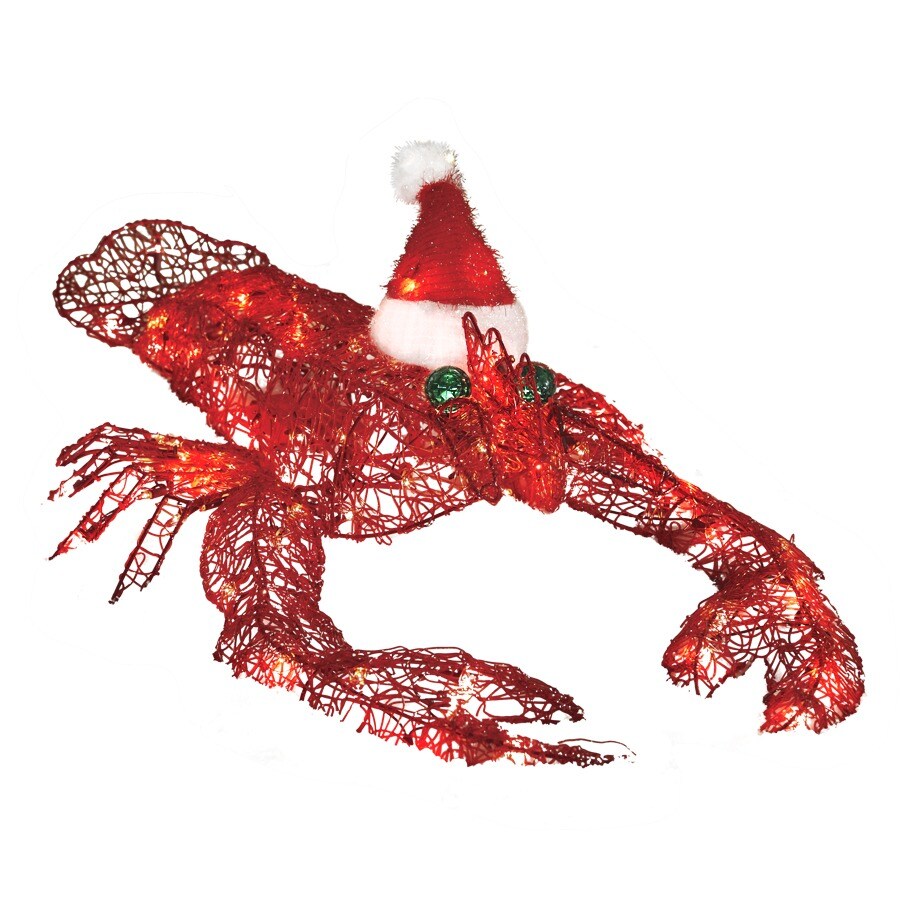 Holiday Living Animatronic 1.6-in Lobster Sculpture with White ...