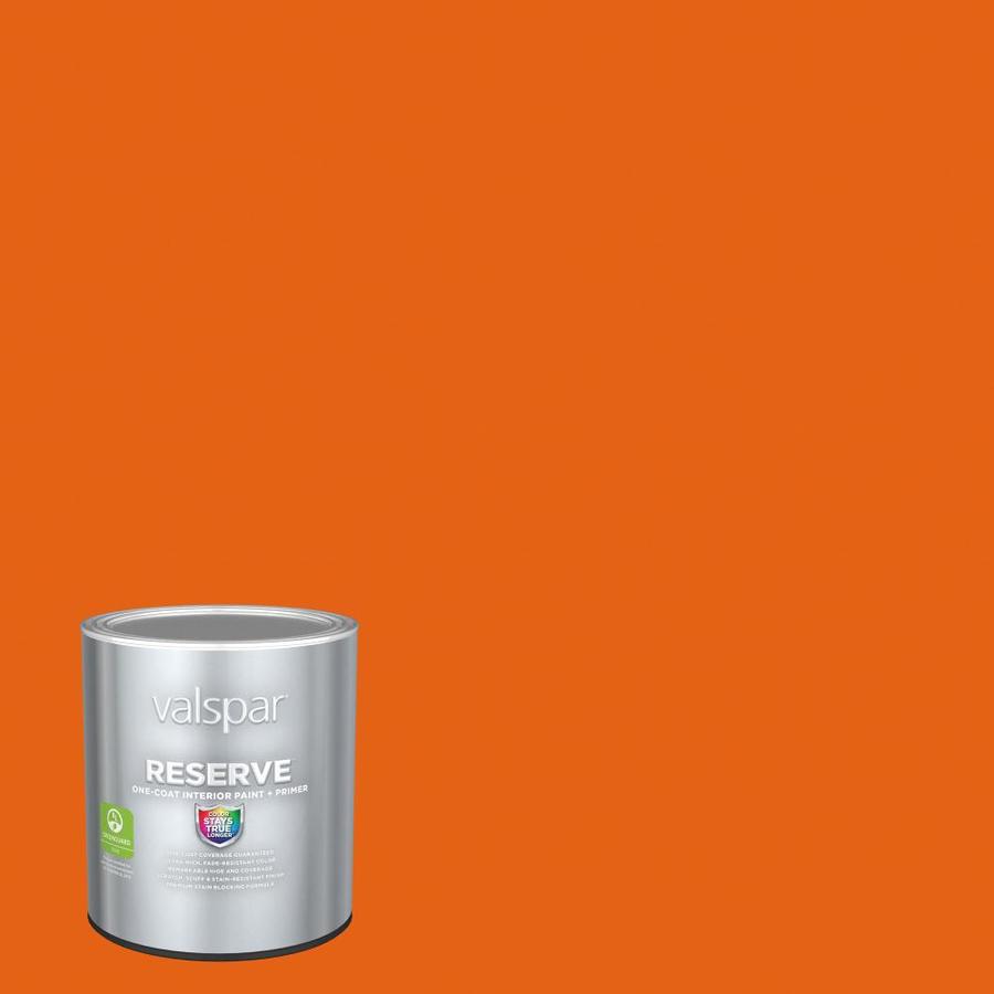 Valspar Reserve Flat Island Orange 2010-2 Interior Paint (1-Quart) in ...
