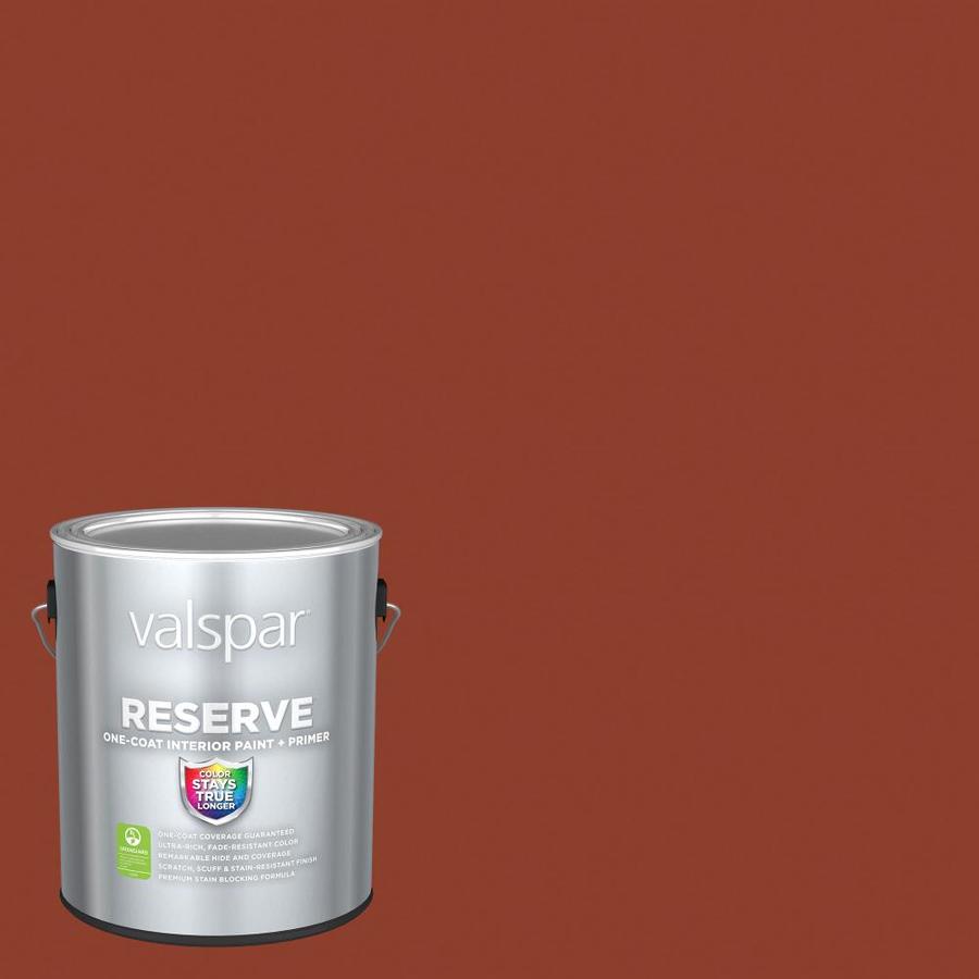 Valspar Reserve Semi-Gloss Russet Red 2011-7 Interior Paint (1-Gallon ...