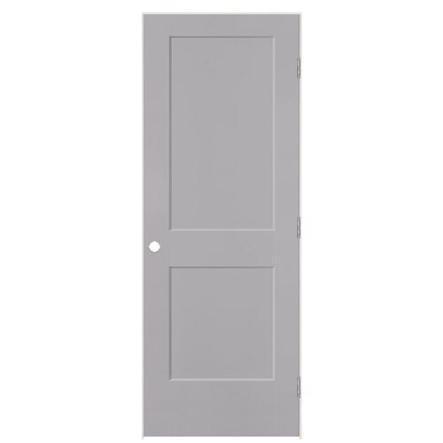 Masonite Logan 30-in x 80-in Driftwood 2-Panel Square Hollow Core ...
