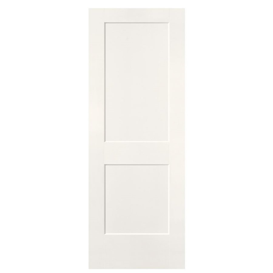 Masonite Logan White 2-Panel Square Solid Core Molded Composite Slab ...
