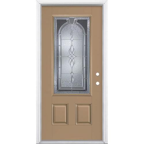 Masonite Hampton 36-in x 80-in Fiberglass 3/4 Lite Left-Hand Inswing ...