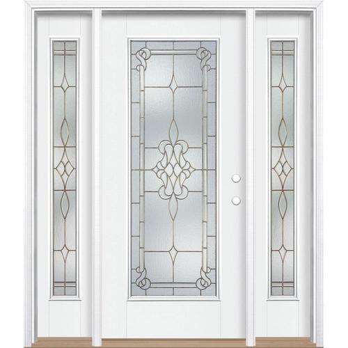 Masonite Stately Full Lite Decorative Glass Left-Hand Inswing Arctic ...