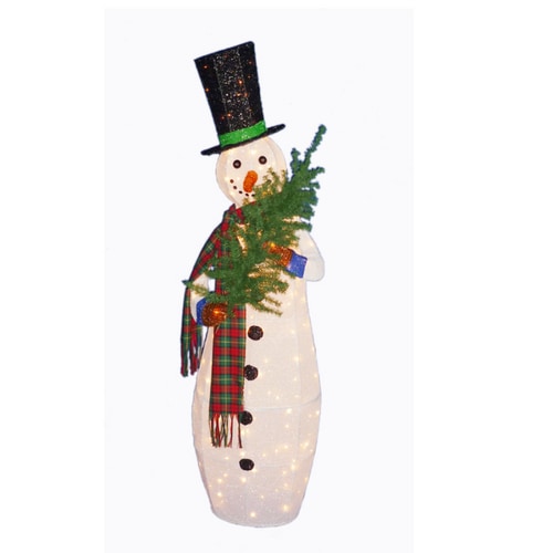 Holiday Living 60" Slim Snowman Outdoor Holiday Decoration at Lowes.com
