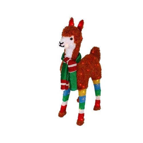 Holiday Living 36-in Llama Sculpture with Clear Incandescent Lights in ...
