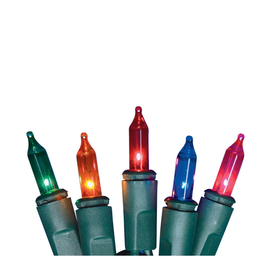 Holiday Living 35-Count Incandescent Mini Faceted Multicolor Christmas ...