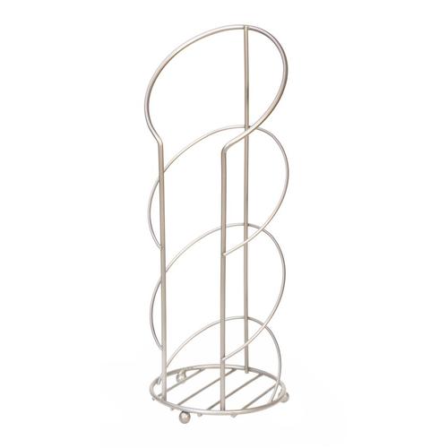 Style Selections Nickel/Brushed Freestanding Basket Toilet Paper Holder ...