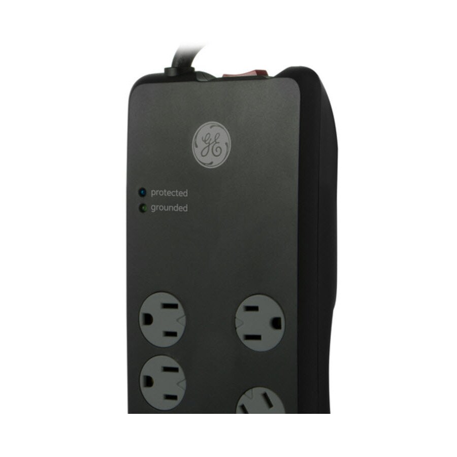 GE 8-Outlet 3,000 Joules Home Entertainment Surge Protector (Auto-Off ...