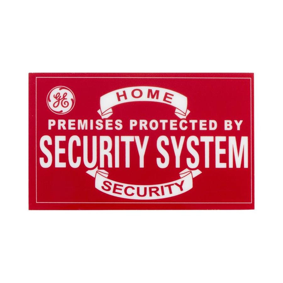 GE 1.8-in x 3-in Home Security Sign at Lowes.com