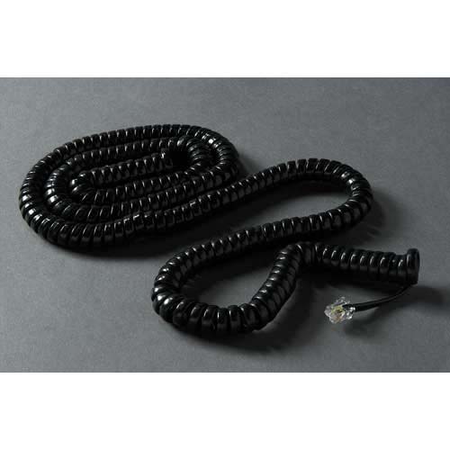 Jasco 25' Coil Telephone Cord - Black at Lowes.com