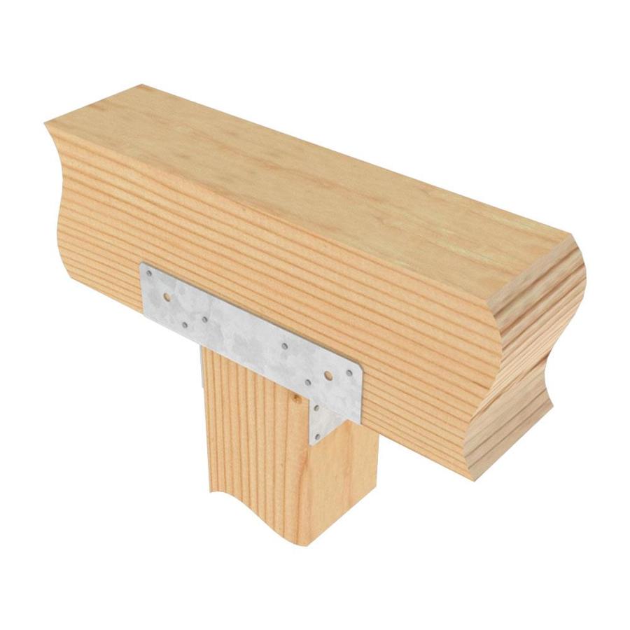 USP 4-in x 6-in G90 Galvanized Wood to Wood Cap in the Base & Cap ...