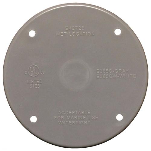 Sigma Electric -Gang Round Plastic Weatherproof Electrical Box Cover in ...