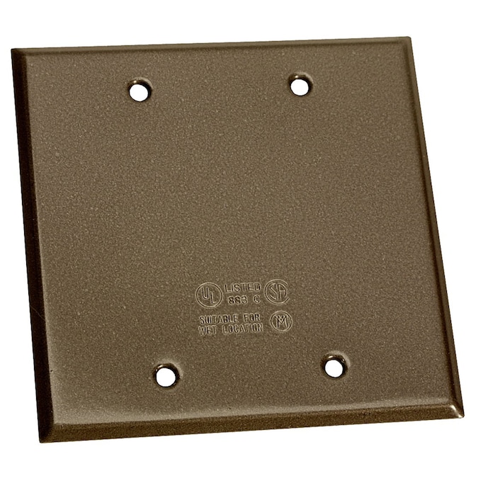 Sigma Electric 2-Gang Square Metal Weatherproof Electrical Box Cover in ... Sigma Electric 2-Gang Square Metal Weatherproof Electrical Box Cover in ...