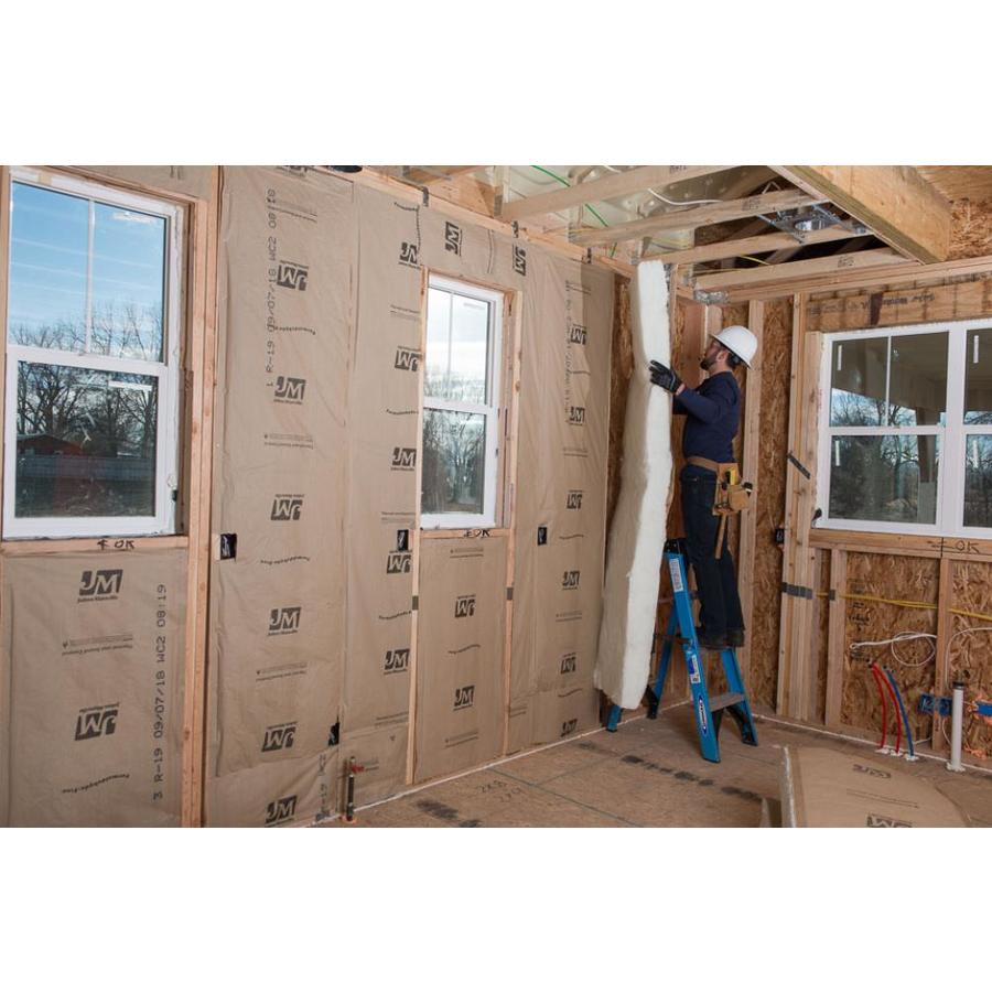 Johns Manville R-11 Wall 170.66-sq ft Faced Fiberglass Batt Insulation ...
