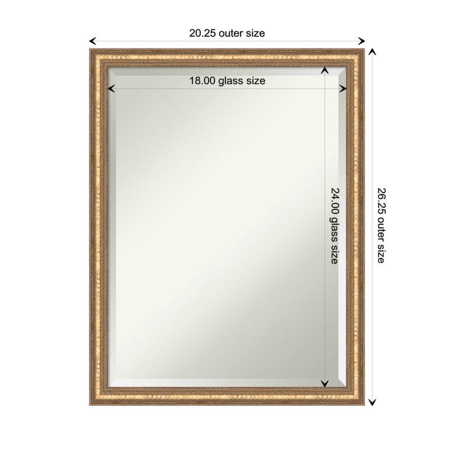 Amanti Art Fluted Champagne Frame Collection 20.25-in Champagne ...