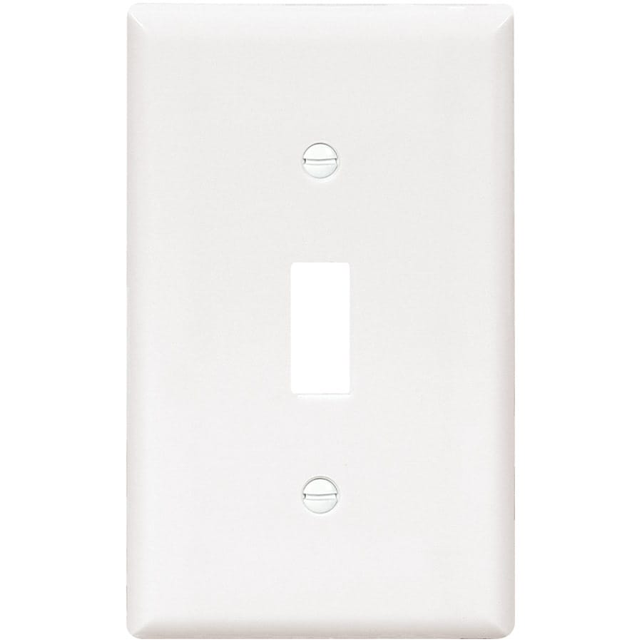 Eaton ETN 1G STD TOGGLE PLATE WH at Lowes.com