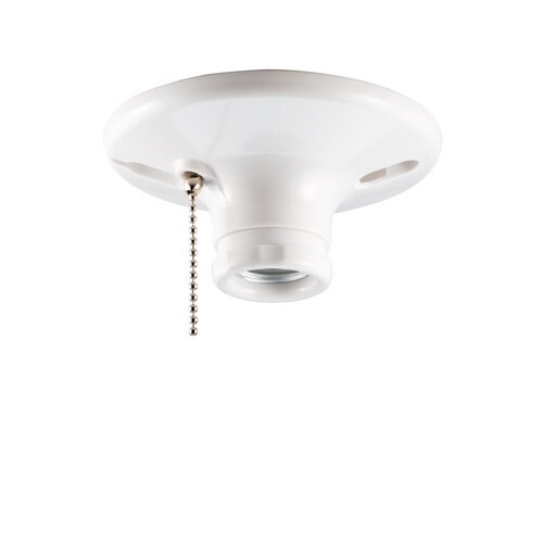 Eaton 3-Way 660-Watt White Hard-Wired Ceiling Socket at Lowes.com