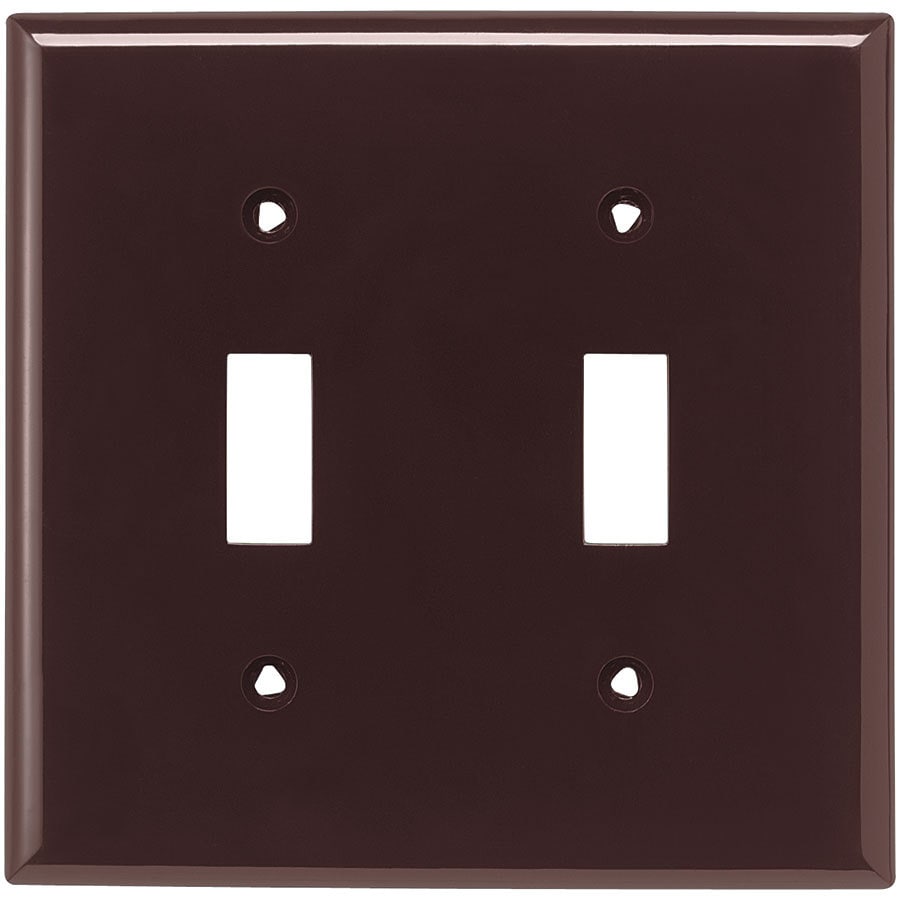 Eaton ETN 2G STD TOGGLE PLATE BR at Lowes.com