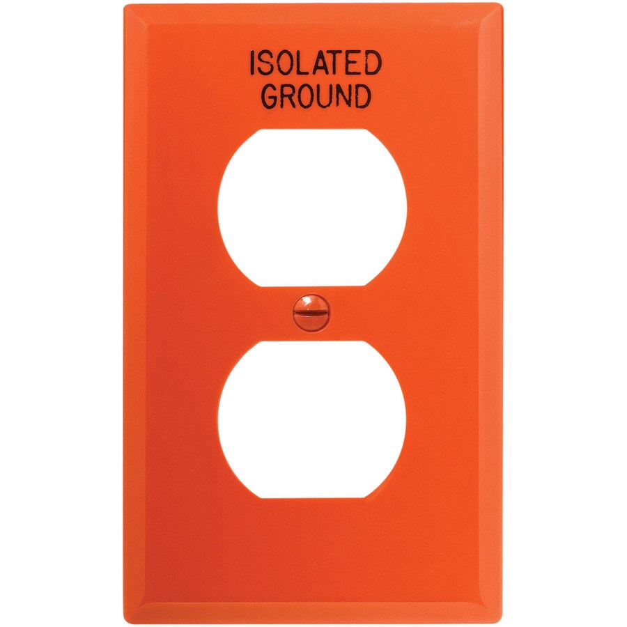 Eaton 1-Gang Orange Wall Plate at Lowes.com