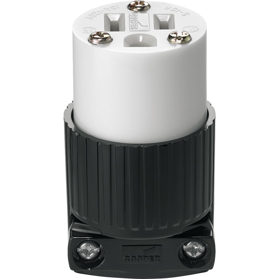 Cooper Wiring Devices 15-Amp 125-Volt Industrial NEMA Straight in the ...