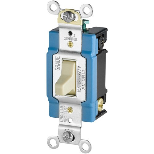 Cooper Wiring Devices 15-Amp Ivory Momentary Light Switch at Lowes.com