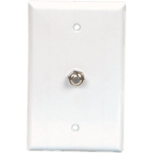 Eaton Plastic F-Type Coax Wall Jack in the Audio & Video Wall Jacks ...