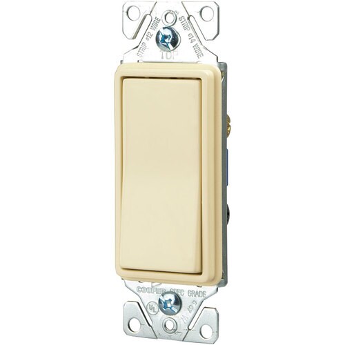Eaton 15-Amp 3-Way Almond Rocker Light Switch in the Light Switches ...