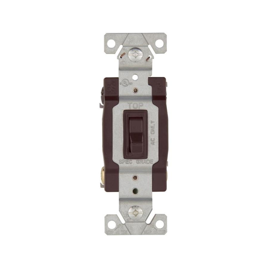 Eaton 15-Amp 4-Way Brown Toggle Light Switch in the Light Switches ...